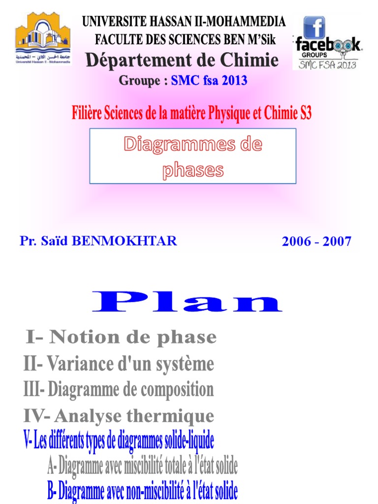 Diagrammes de phase et variances | PDF | Chlorure de sodium | Phase ...