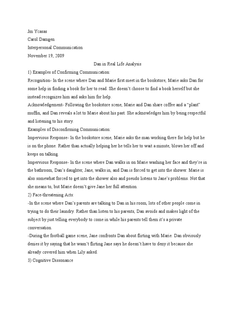 Dan in Real Life Analysis | PDF
