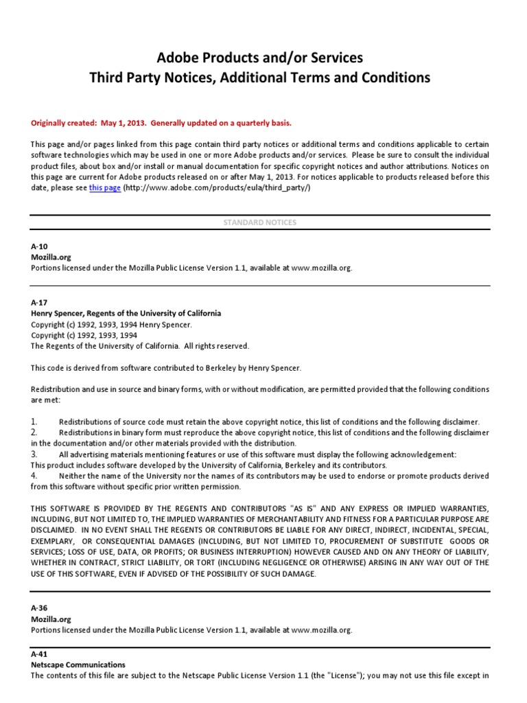 Adobe Products Eula PDF | PDF | Copyright | Zip (File Format)