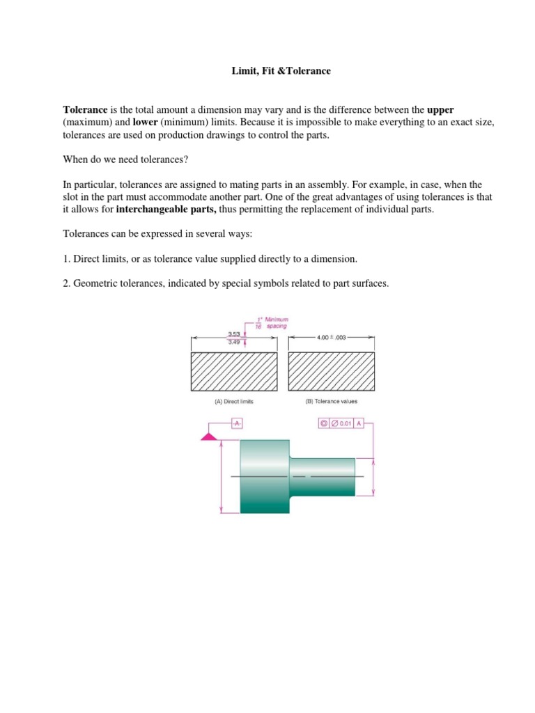 Tolerances | PDF | Engineering Tolerance | Teaching Mathematics