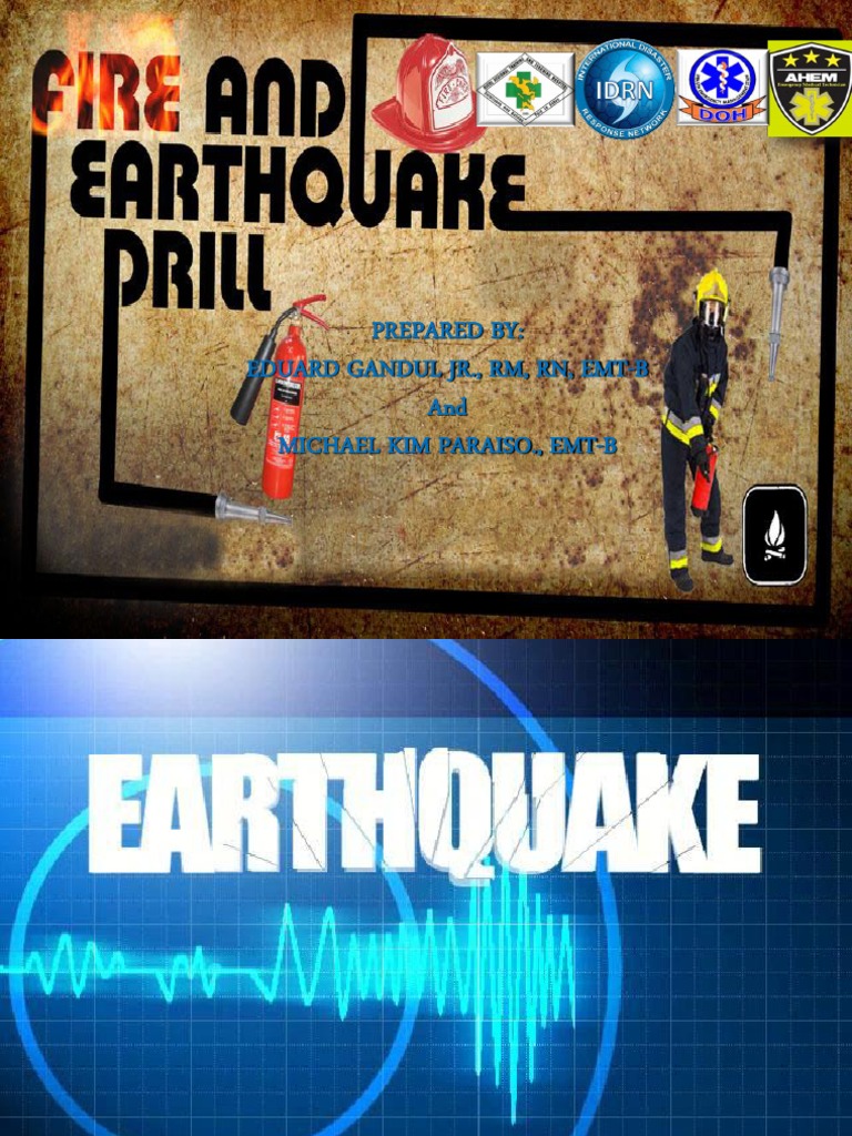 Earthquake and Fire Drill | Earthquakes | Tsunami