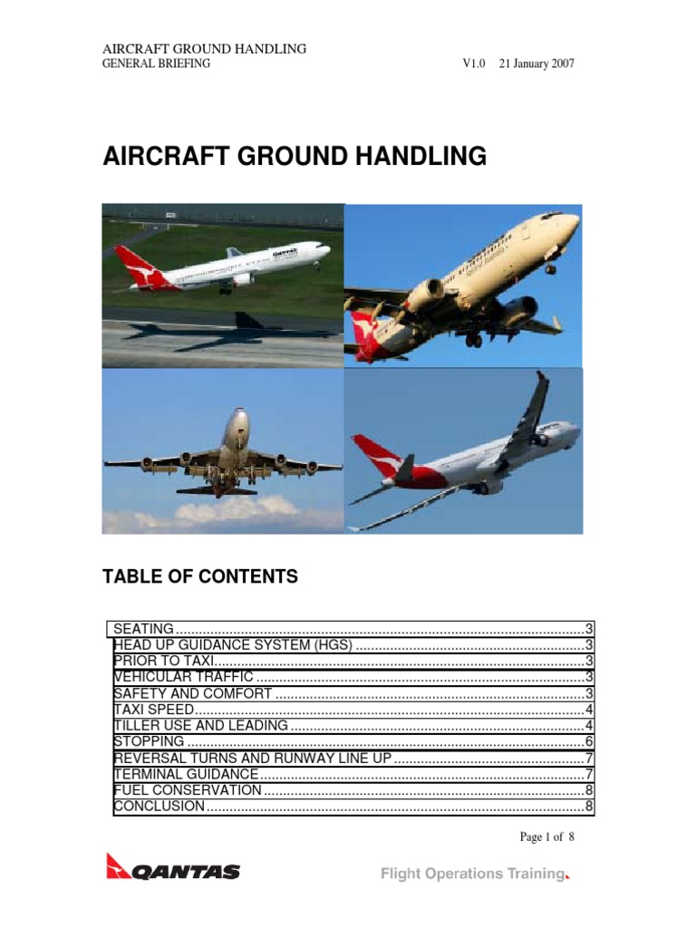 Aircraft GRND Handling | PDF | Landing Gear | Runway