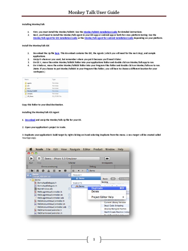 Monkey Talk User Guide | Download Free PDF | Java Script | Scripting Language