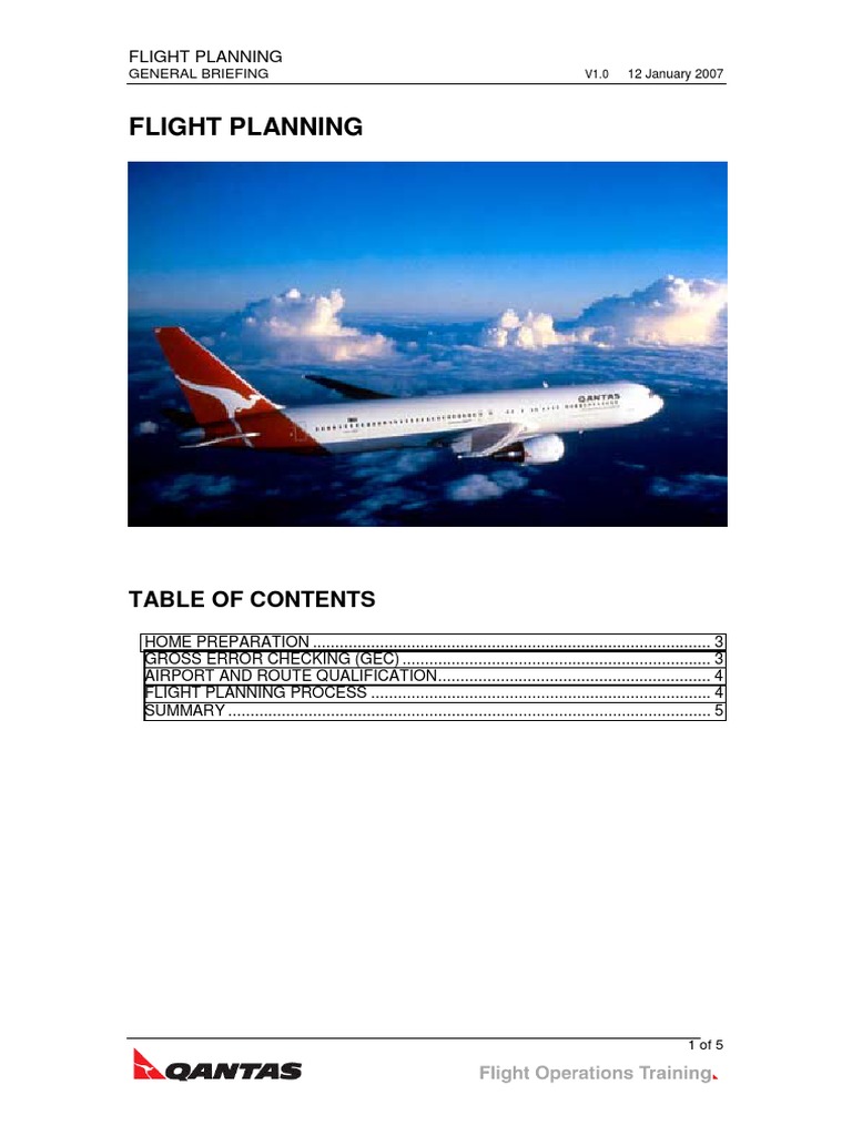 Flight Planning PDF | PDF | Aerospace Engineering | Industries