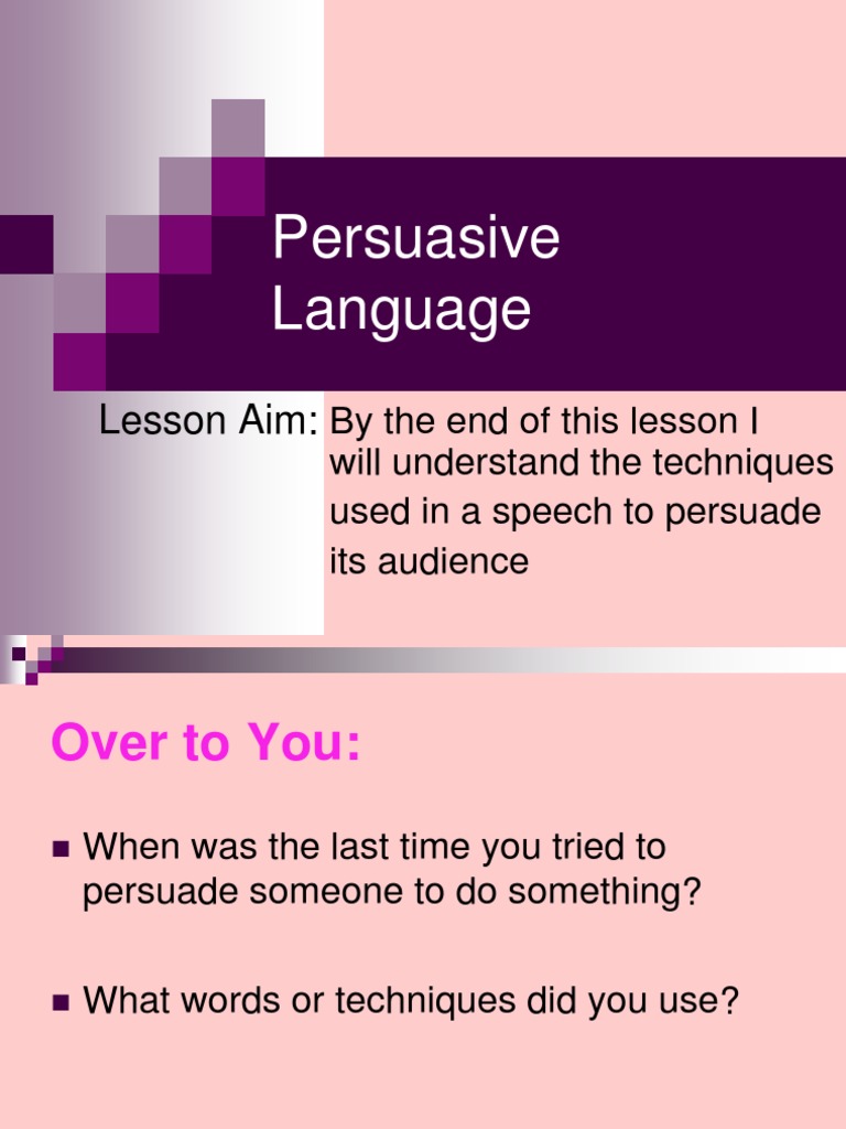 Persuasive Language