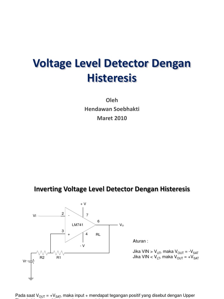 Voltage Level Detector Dengan Histerisis | PDF