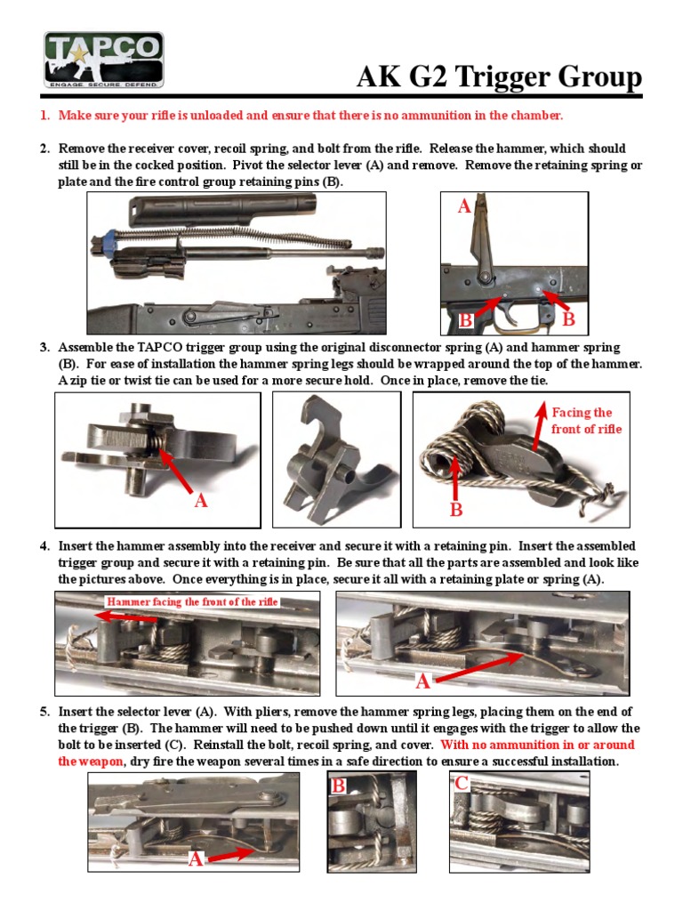 Tapco G2 Trigger Set - AK47 | PDF