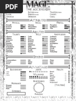 WOD - Werewolf - The Apocalypse - Character Sheet - 2nd Edition | PDF