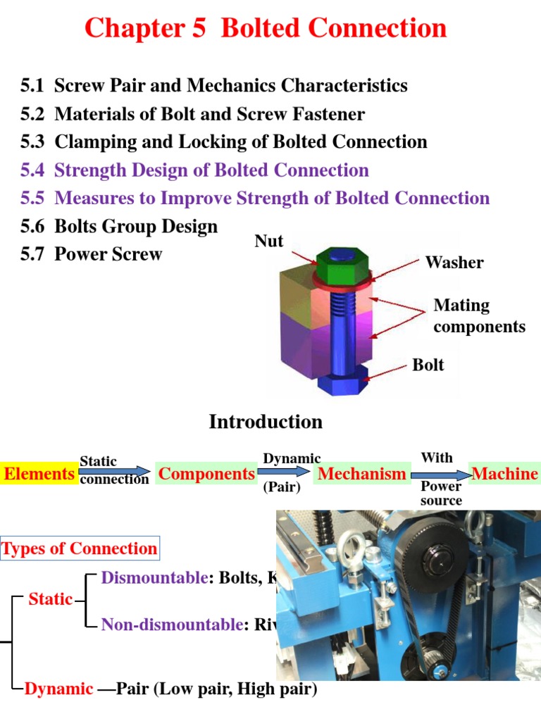 Chapter 5 Bolted Connection-1 | PDF | Screw | Nut (Hardware)