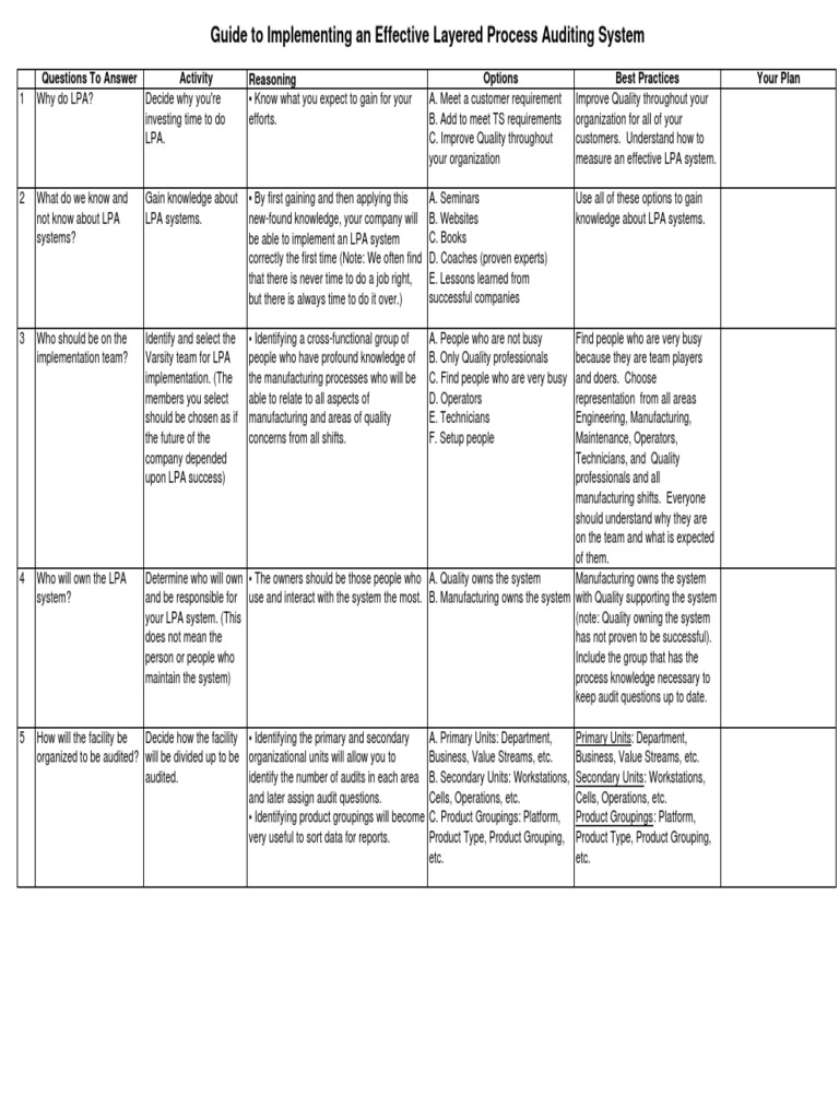 LPA System | Audit | Technology