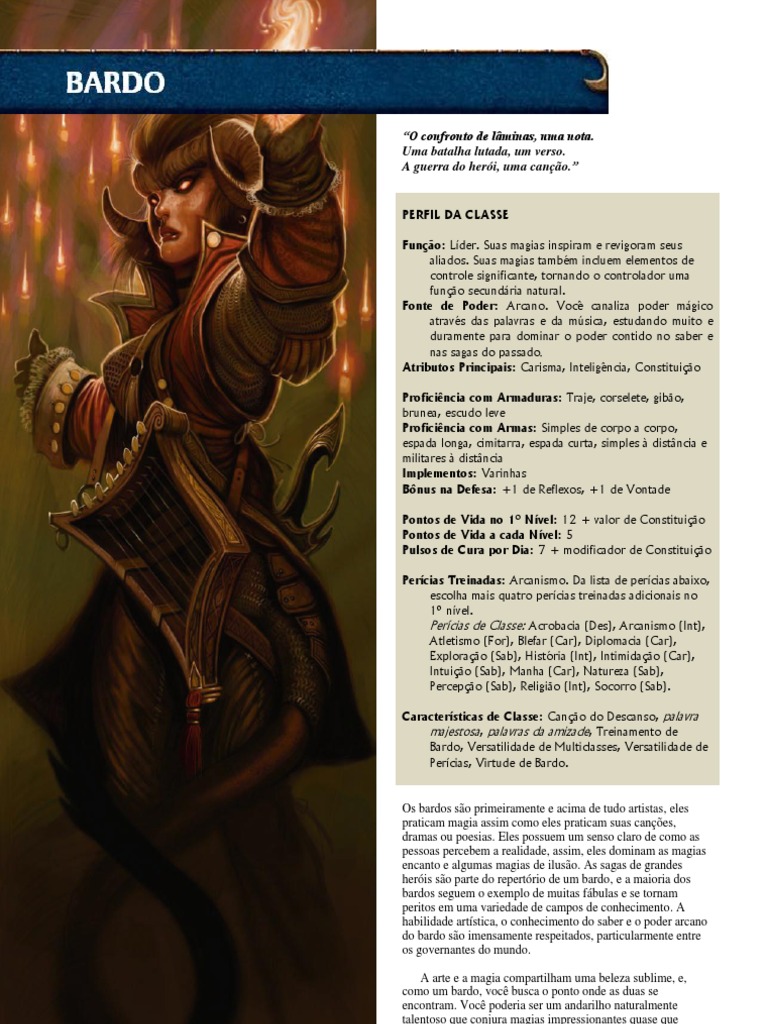 Guia do Bardo em D&D 5E | PDF | Rituais | Aliados da Segunda Guerra Mundial