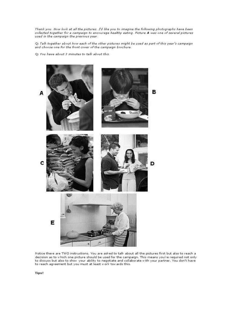 Speaking C2 Pictures | PDF | Test (Assessment) | Communication