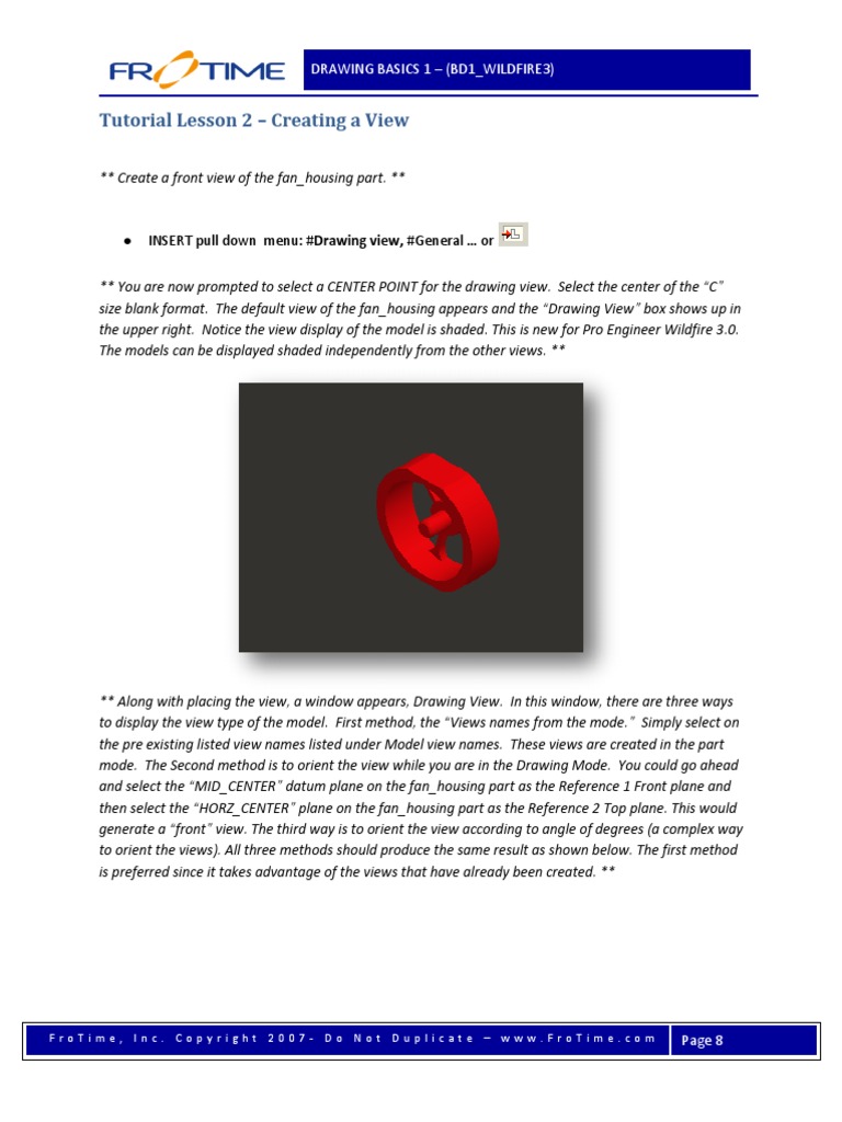 Drawing Basics 1 - (Bd1 - Wildfire3) | PDF