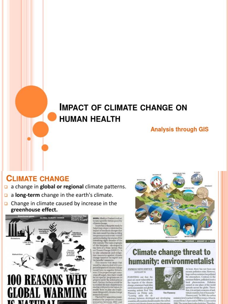 Impact of Climate Change on Human Health: Analysis through GIS | PDF ...