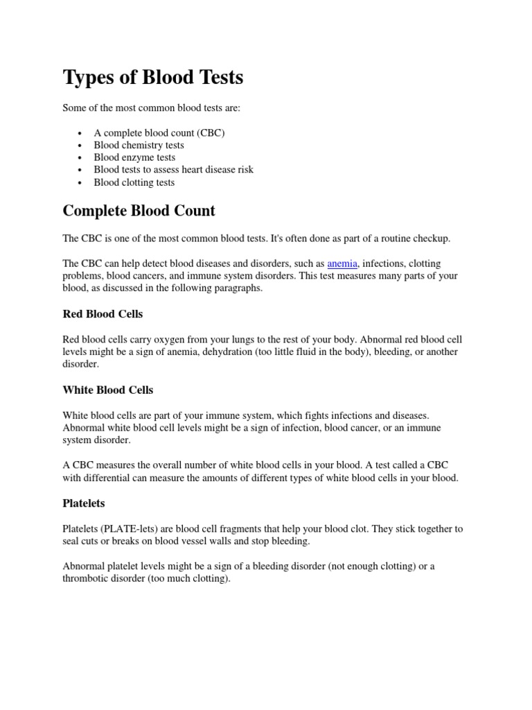 Blood Tests Types Analysis and Meaning PDF | PDF | Estradiol | Chemistry