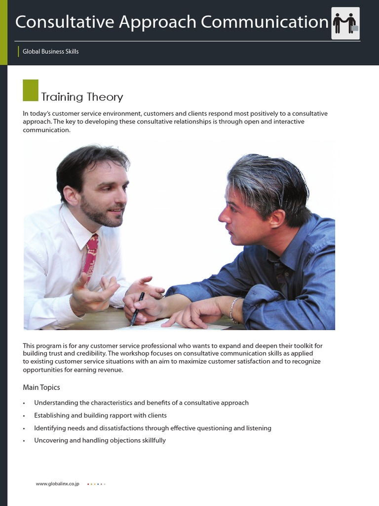 Consultative Communication Skills Workshop | PDF | Communication ...
