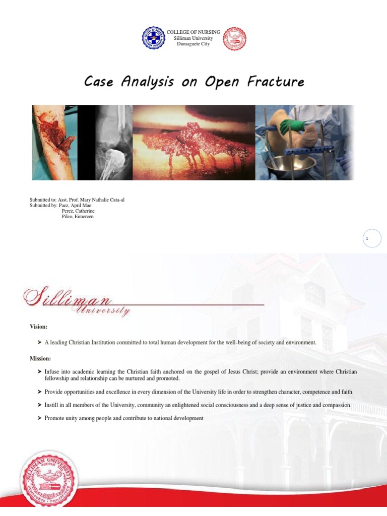 Open Fracture Case Study Analysis | PDF | Bone | Skin