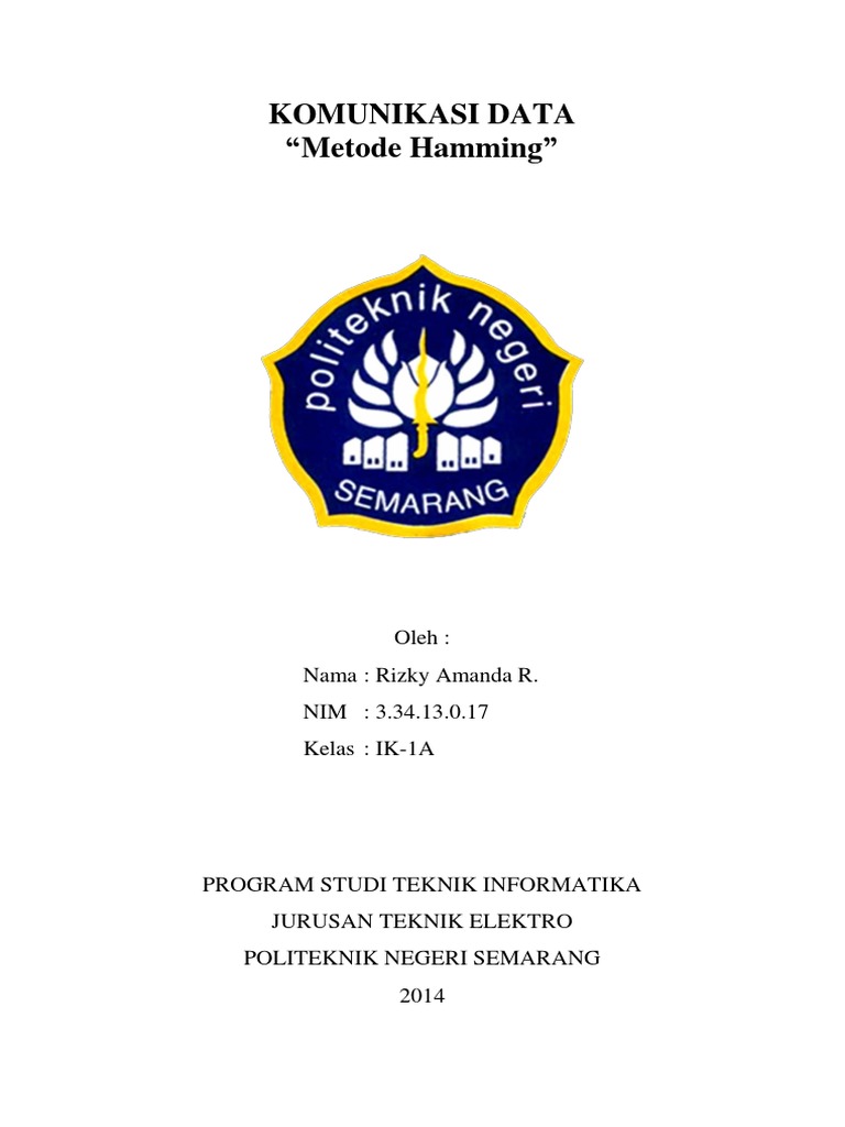 Metode Hamming | PDF | Metode & Bahan Ajar | Komputer
