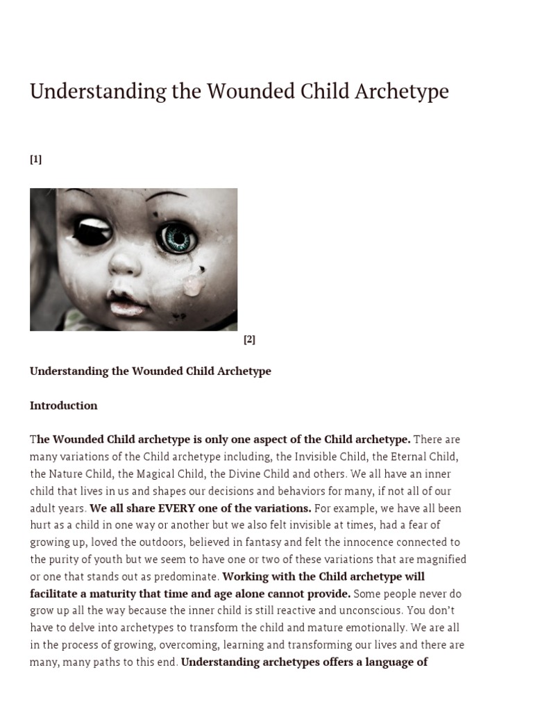 Understanding The Wounded Child Archetype - Susanna Barlow | PDF ...