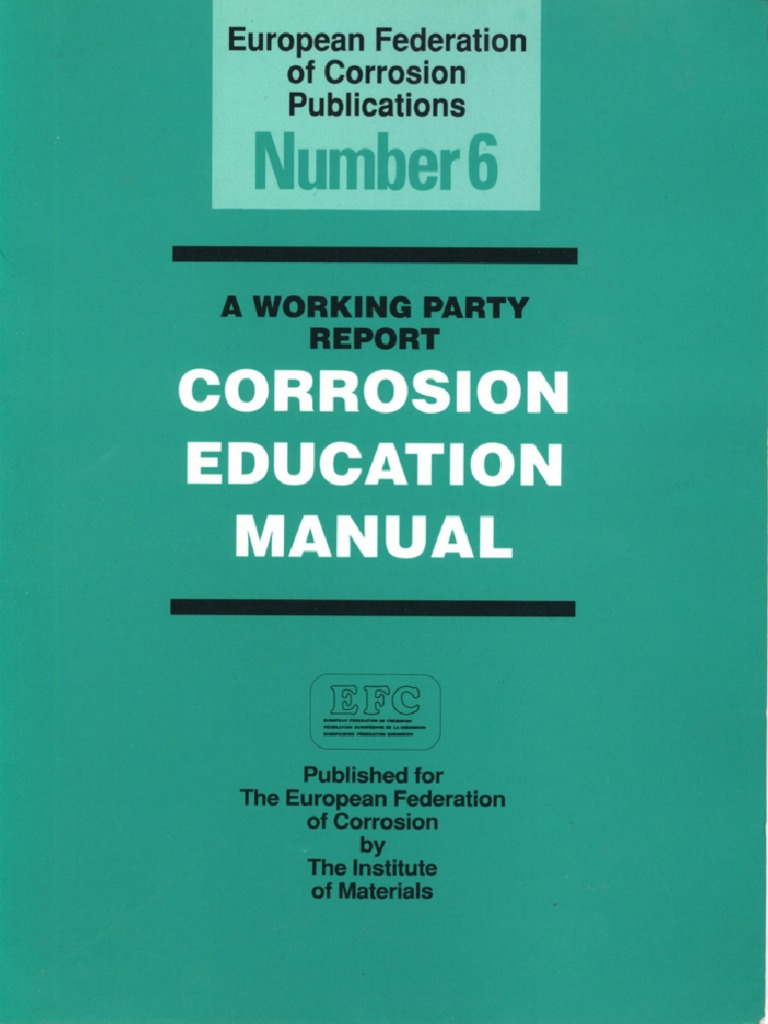 Corrosion Education Manual - Efc-6 | PDF | Corrosion | Chemistry