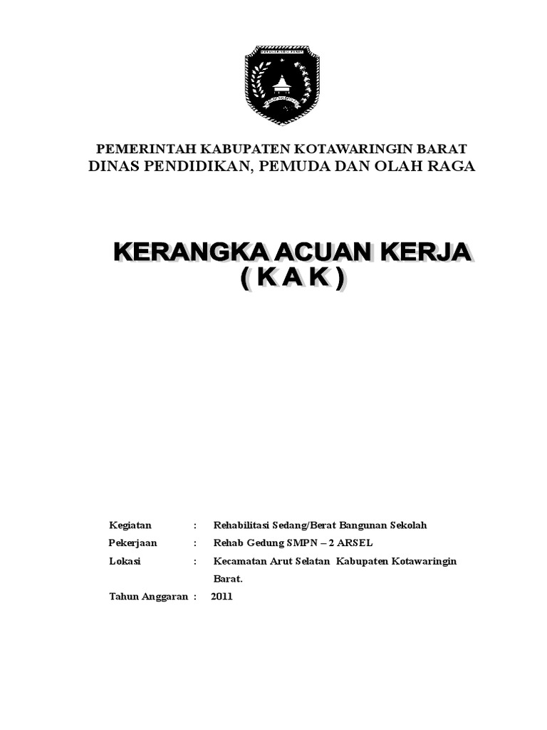 Contoh KAK REHAB GEDUNG | PDF