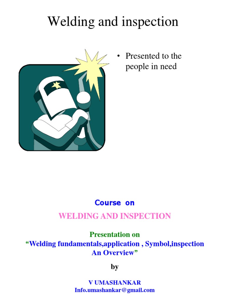 Welding-Training & Inspection.ppt | Welding | Industries