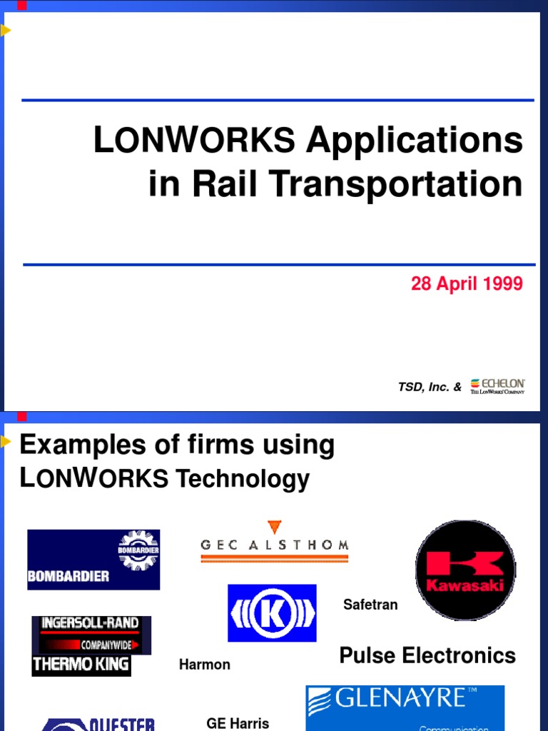 LonWorks Applications in Rail Transportation 2 | Train | Rail Transport