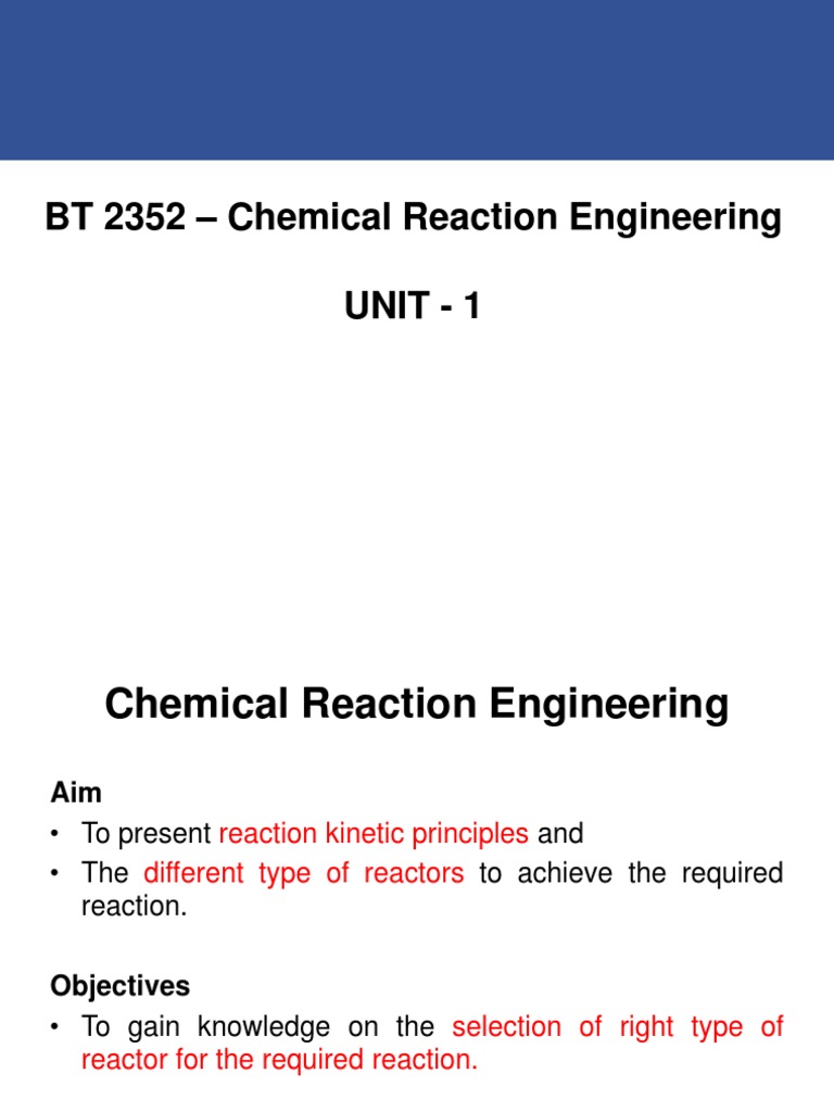 Chemical Reaction Engineering | PDF | Chemical Kinetics | Reaction Rate