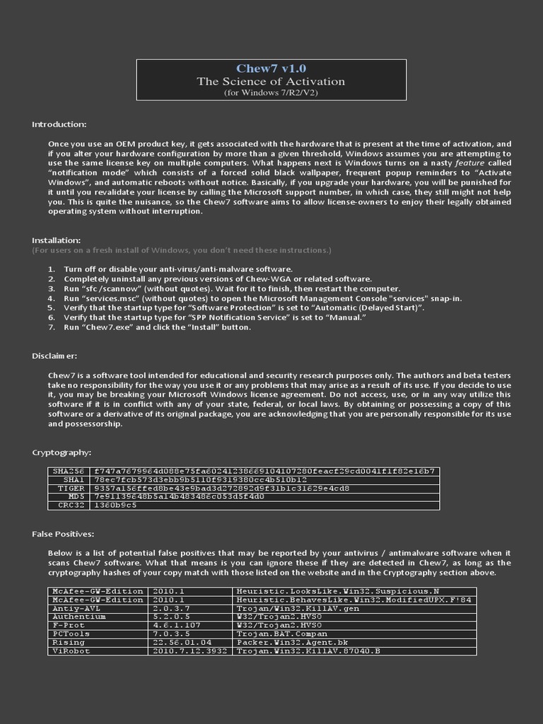 Instructions PDF | PDF | Antivirus Software | Cyberwarfare