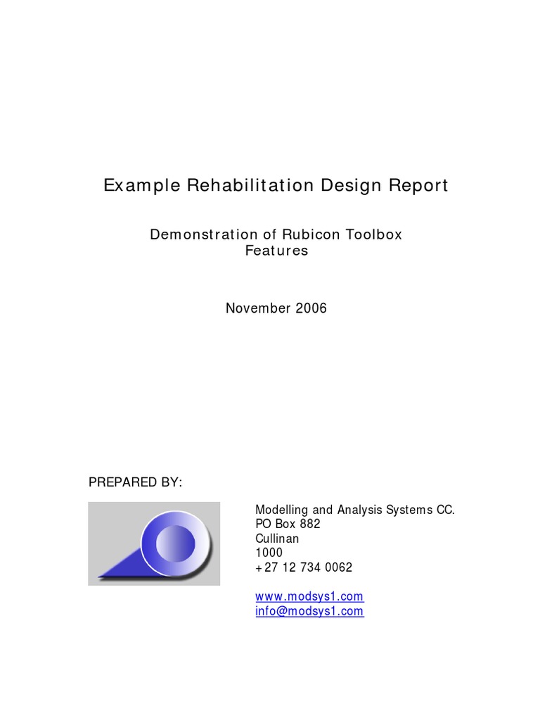 Example Rehab Report | PDF | Microsoft Excel | Percentile