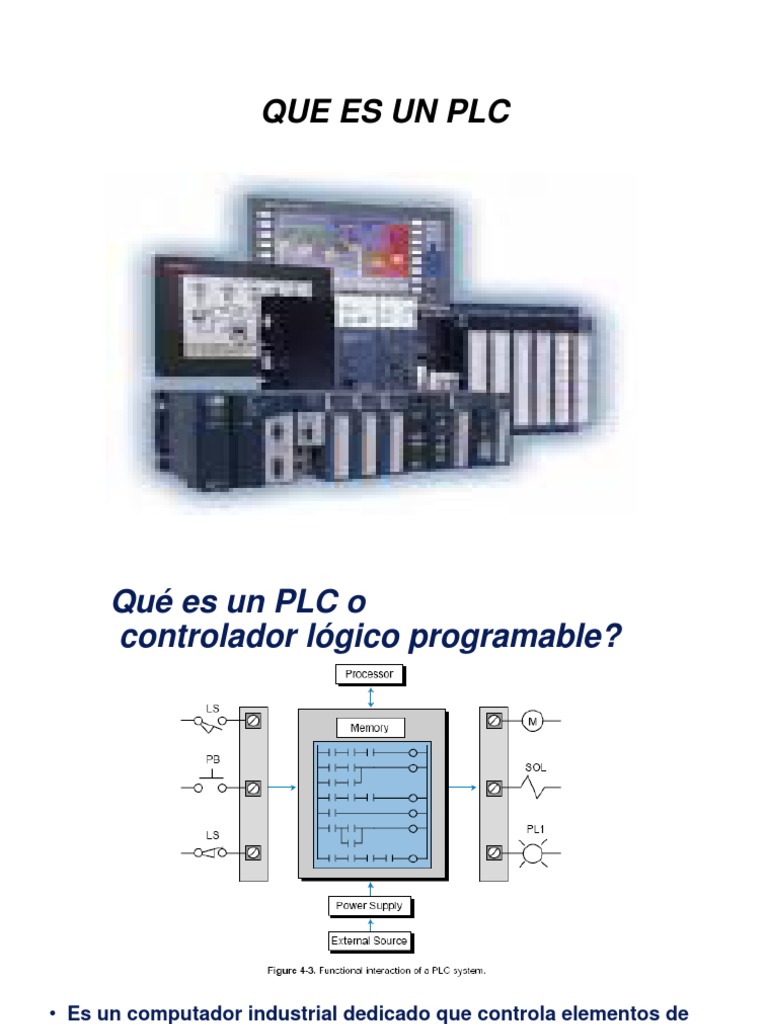 Qué Es Un PLC | PDF | Controlador lógico programable | Relé