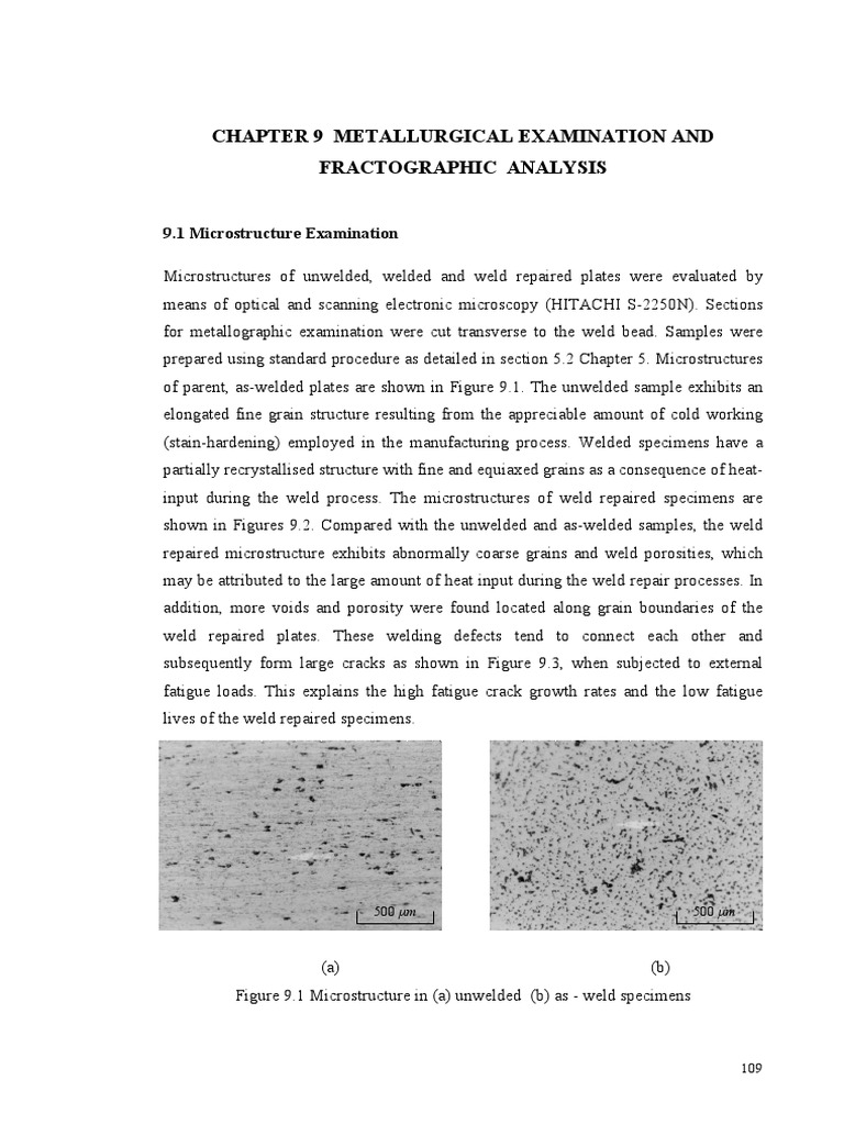 Chapter 9 Metallurgical Examination and Fractographic Analysis | PDF ...