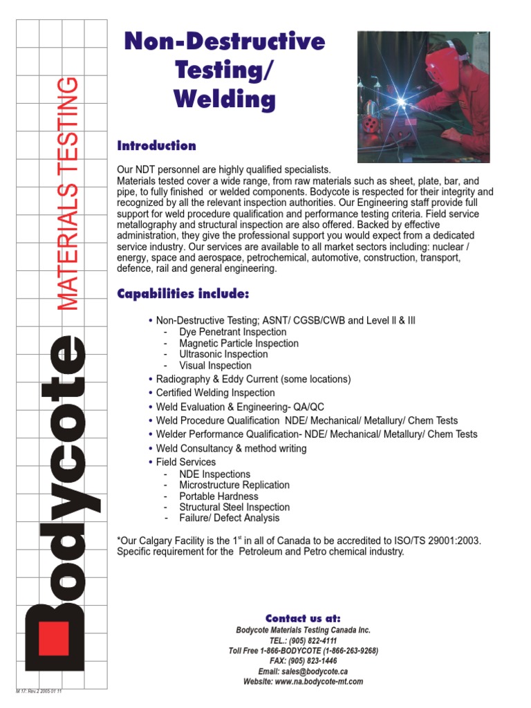 Nondestructivetestingwelding Introduction Pdf