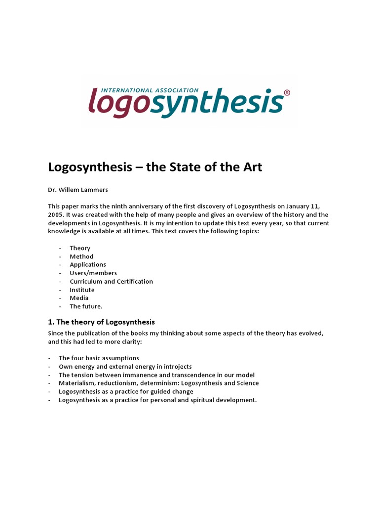 Logosynthesis State of The Art | PDF | Allergen | Emotions