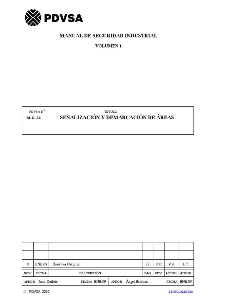 Señalización y Demarcación en PDVSA | PDF | Calle | Peatonal
