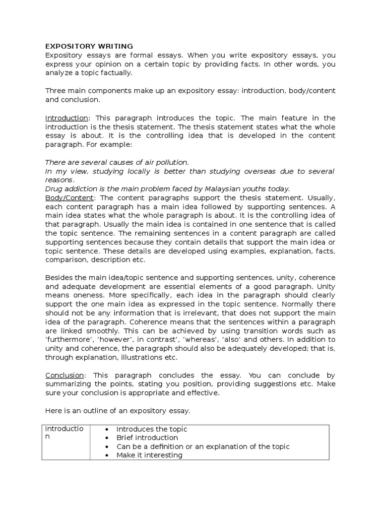 Expository Writing | Download Free PDF | Paragraph | Essays