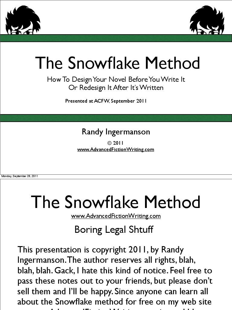 The Snowflake Method Presentation | PDF | Pride And Prejudice | Leisure