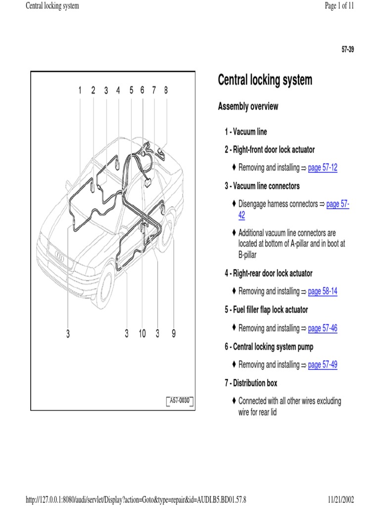 57-39 Central Locking System PDF | PDF