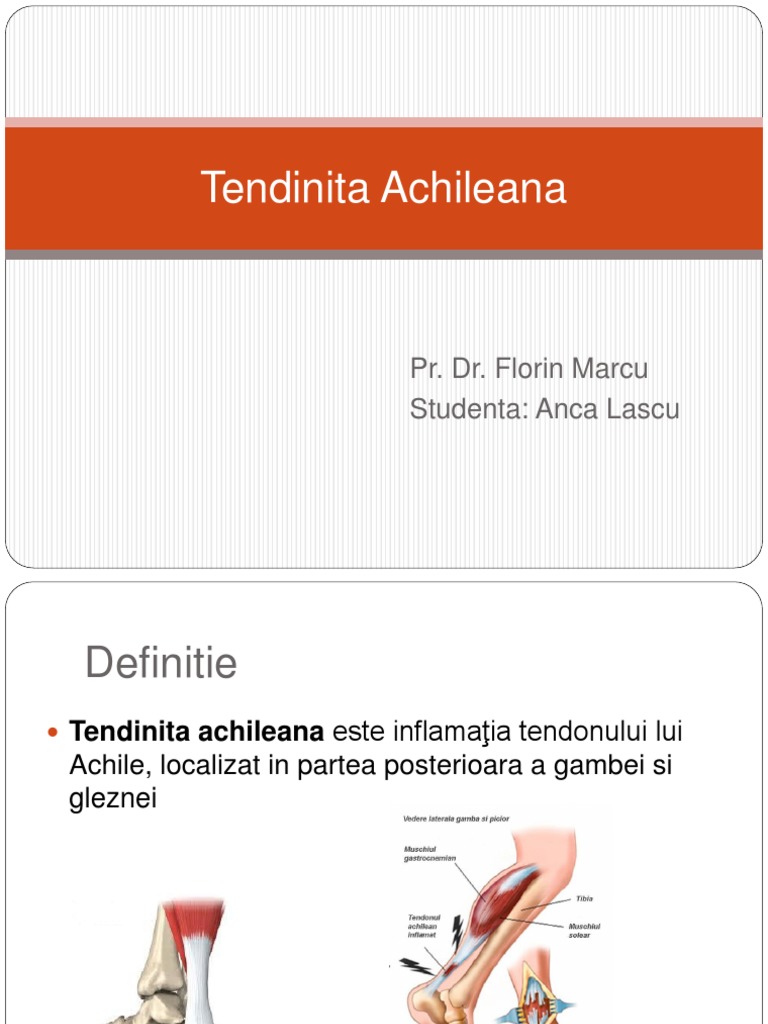 Tendinita Achileana - Recuperare | PDF