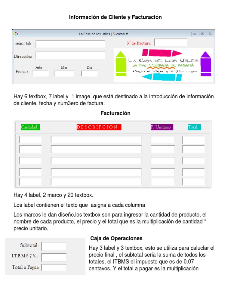 Factura en Visual Basic | PDF