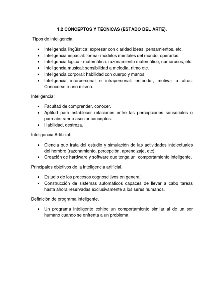 Unidad 1 Fundamentos de La Inteligencia Artificial | PDF | Inteligencia ...
