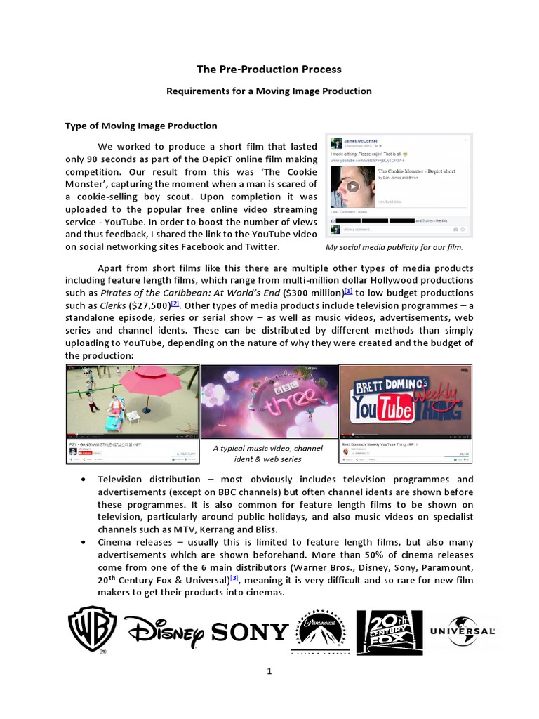 The Pre Production Process Evaluation Final | PDF | Filmmaking | Bbc