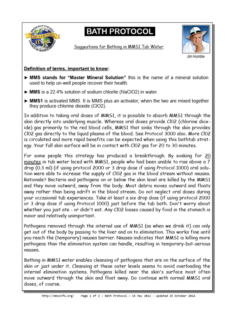 Bath Protocol | Download Free PDF | Medical Specialties | Chemical ...