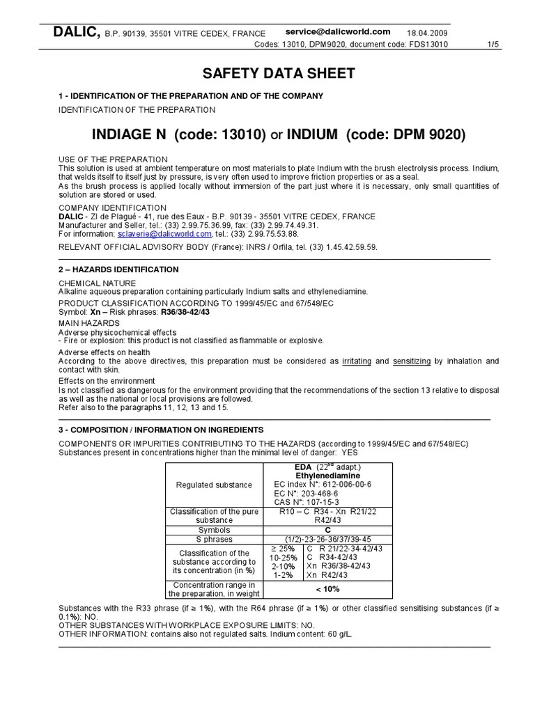 FDA 13010 (DALIC Selective Plating) | PDF | Water | Chemical Substances