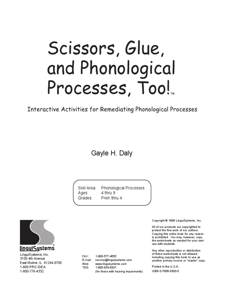 Scissors Glue Phono Process | PDF | Human Voice | Phonology