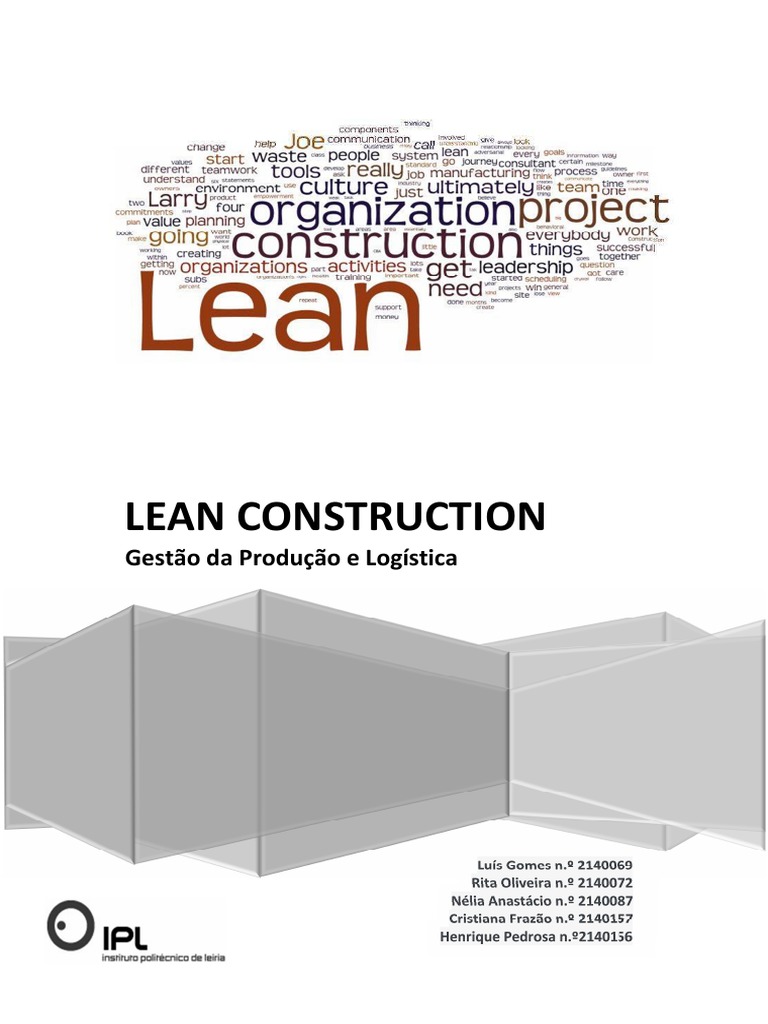 Lean Construction | PDF | avaliação comparativa | Cadeia de Abastecimento