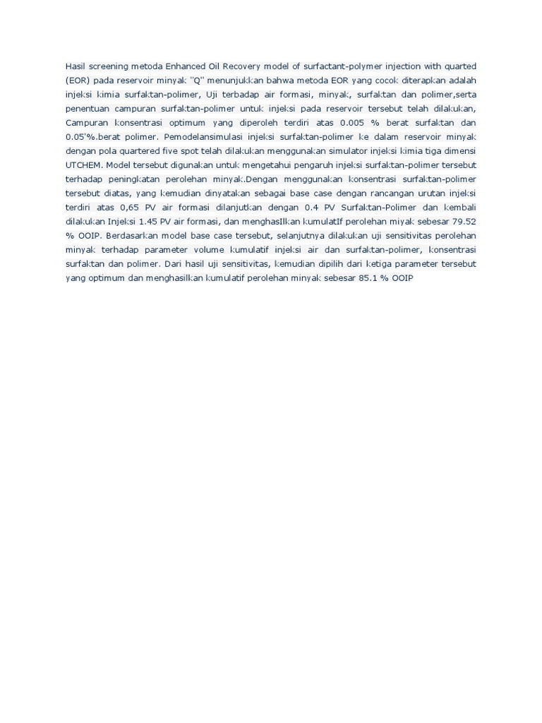 Injeksi Surfaktan | PDF