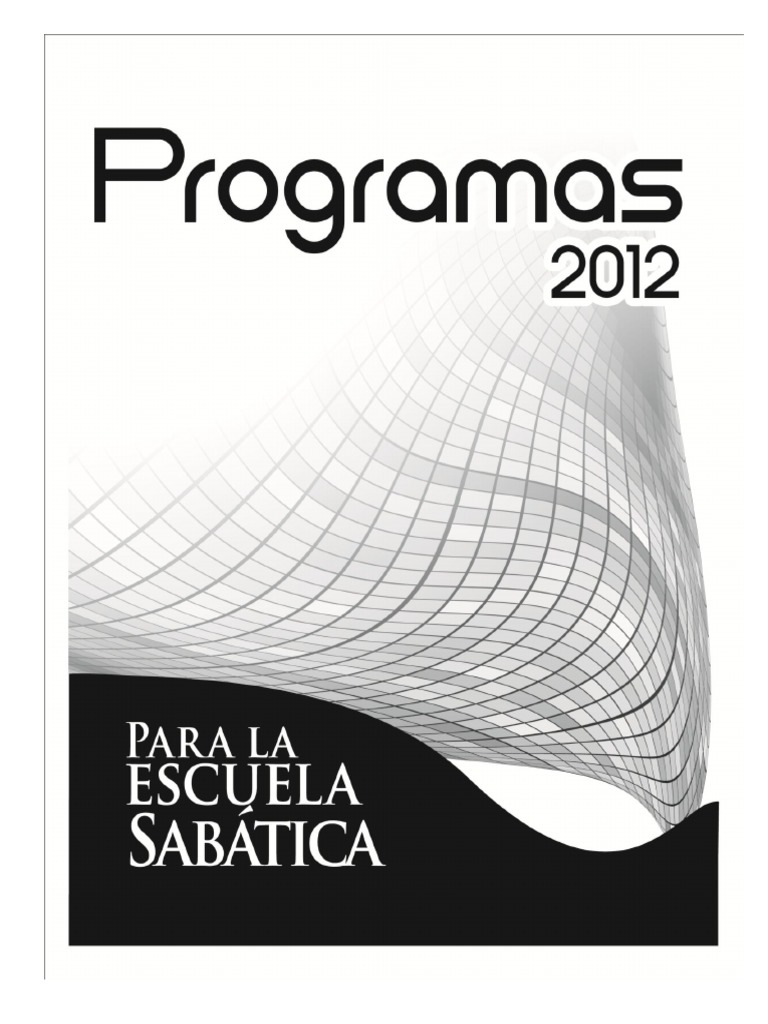 Libro Programas Escuela Sabatica para Adultos2012 | PDF | Oración | Cristo (título)