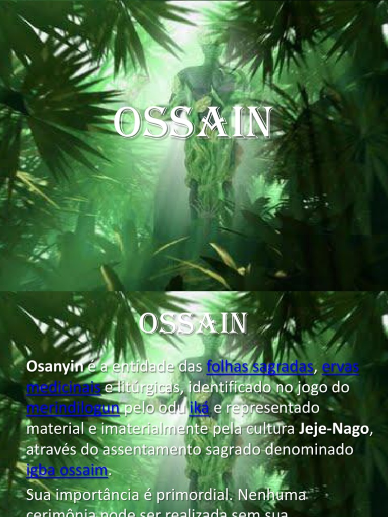 Ossain, o Orixá das folhas sagradas | PDF | Santeria | Divindades