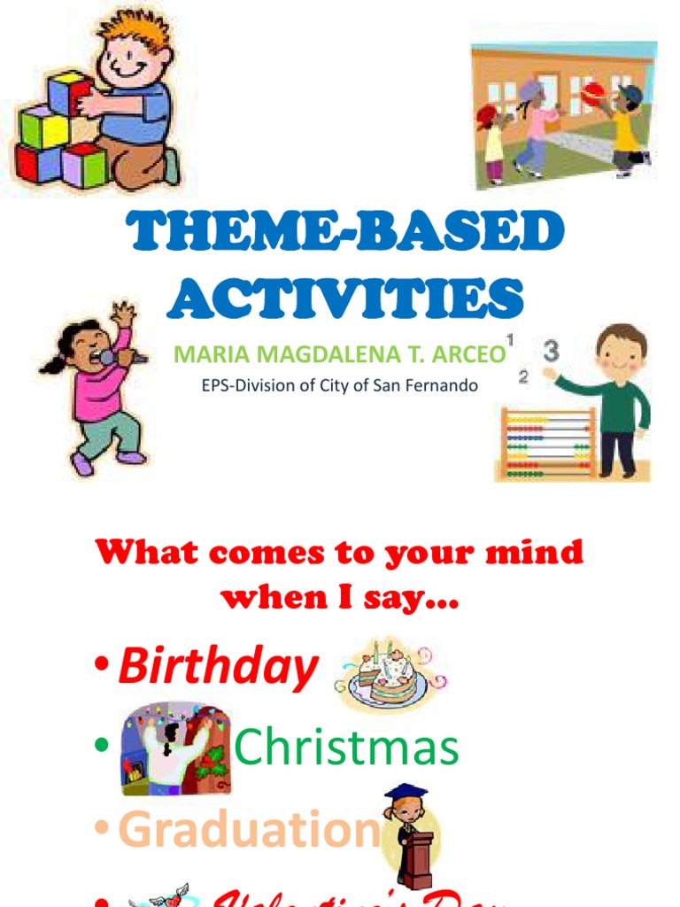 Theme Based Activities | PDF | Taste